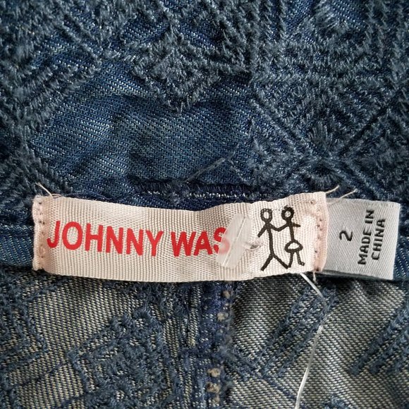 Johnny Was | Shorts | Johhny Was Zuma Embroidered Cargo Denim Shorts ...